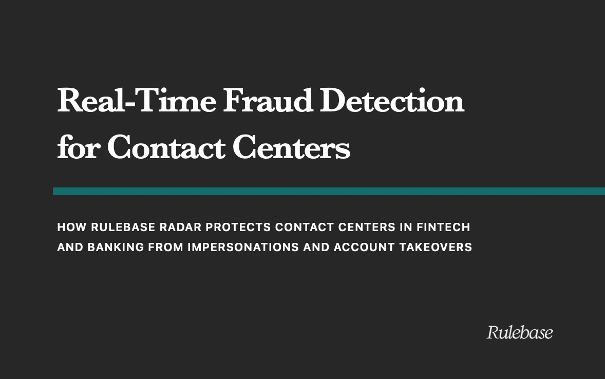 Real-Time Fraud Detection for Contact Centers